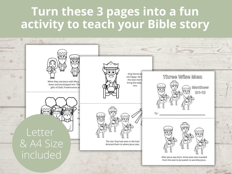 Three Wise Men, Nativity Craft, Bible Story Crafts, Mini Books ...