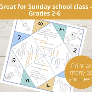 David and Goliath Craft, Bible Story Activity, Sunday School Crafts ...