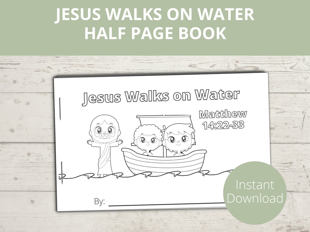 Jesus Walks on Water Craft, Sunday School Crafts, Miracles of Jesus for ...