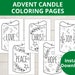 Advent Candle for Kids, Advent Coloring Page, Catholic Advent Wreath ...
