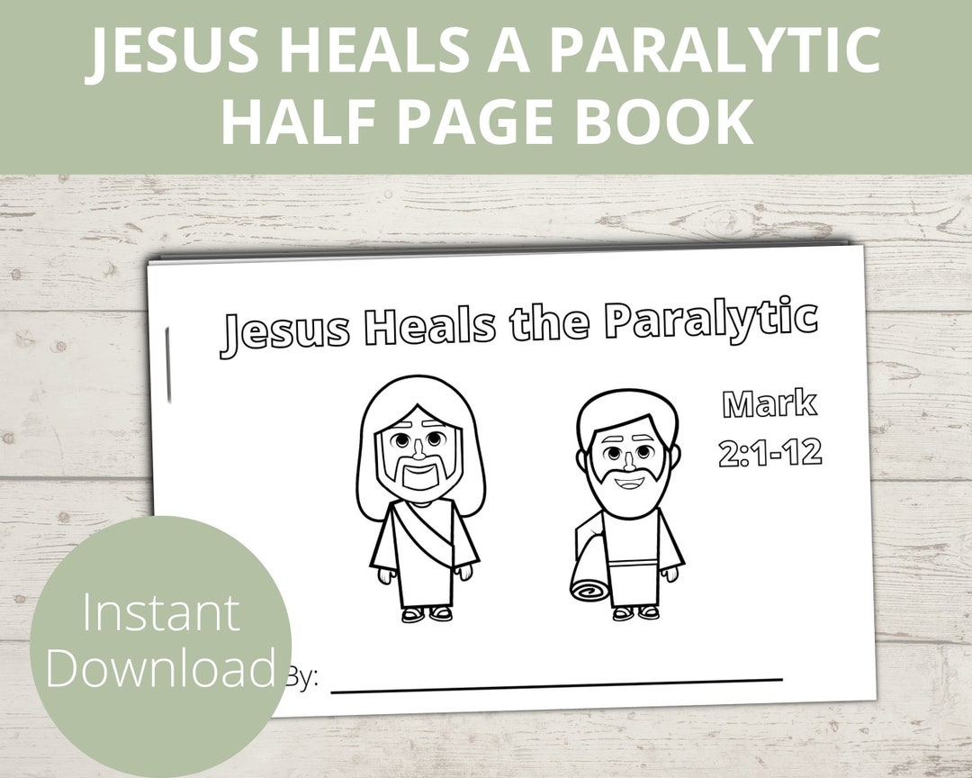 Jesus Heals the Paralyzed Man Sunday School Craft Miracles - Etsy