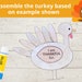 Gratitude Turkey Craft, I Am Thankful for Activity, Kindergarten Craft ...
