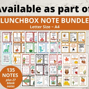 Halloween Lunchbox Notes, Lunchbox Notes for Kids, Positive ...