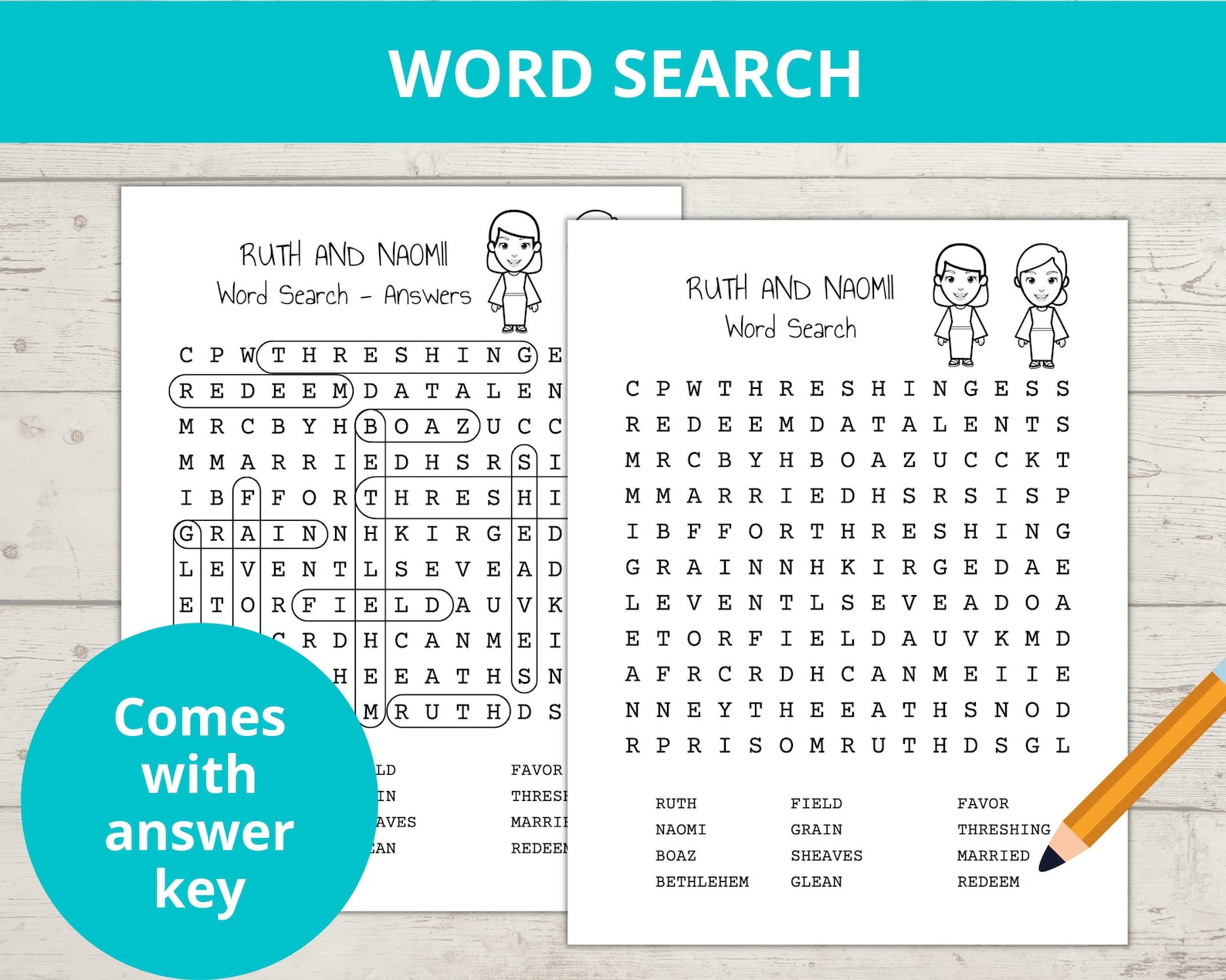 Ruth and Naomi, Ruth and Boaz, Bible Story Crafts, Sunday School ...