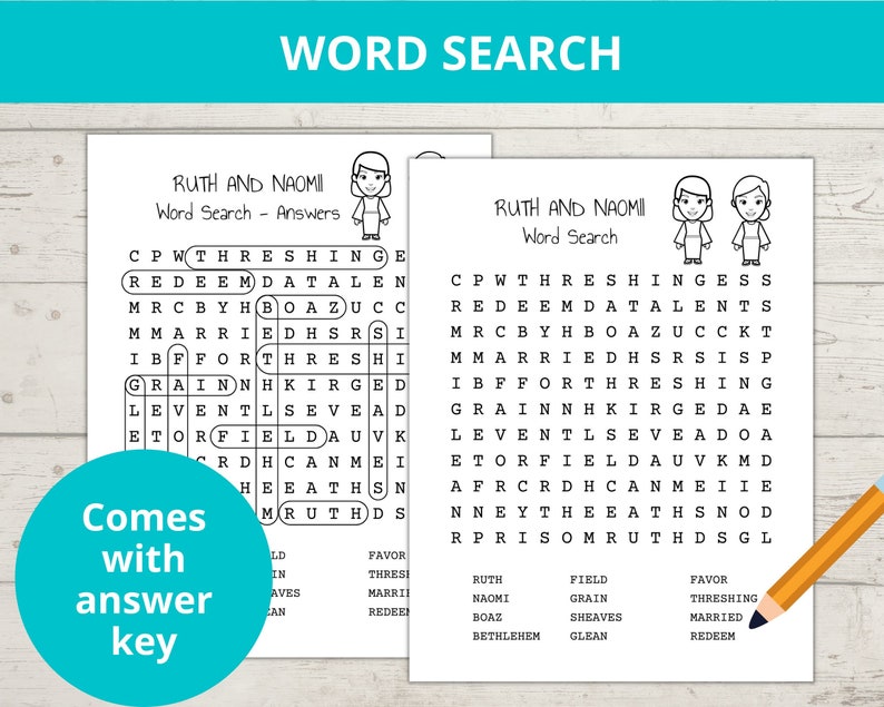 Ruth and Naomi, Ruth and Boaz, Bible Story Crafts, Sunday School ...