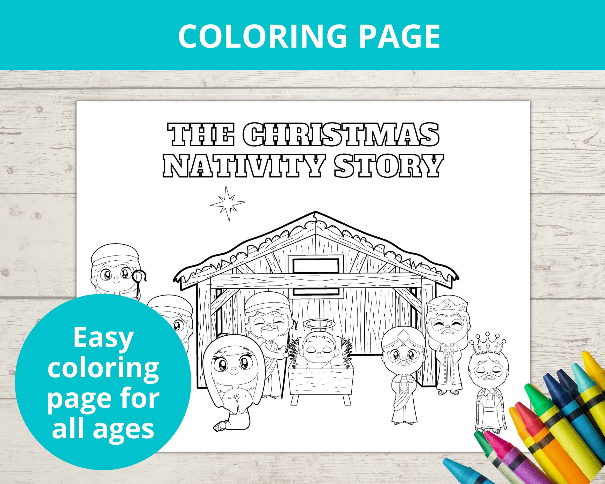 Christmas Nativity, Bible Story Activities, Sunday School Craft ...