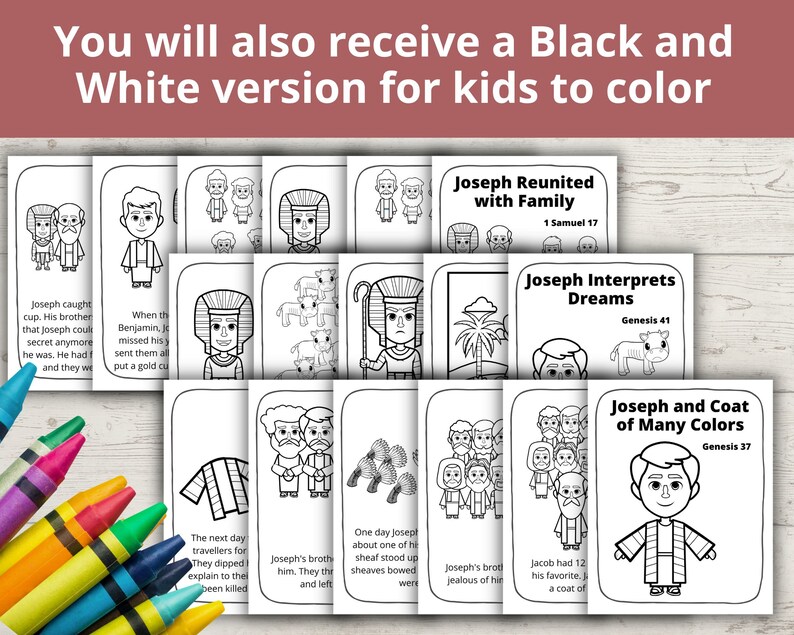 Joseph Coat of Many Colors Bible Story Poster Morning - Etsy
