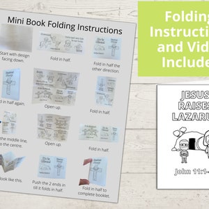 Raising of Lazarus Sunday School Craft, Lazarus Tomb, Printable Mini ...