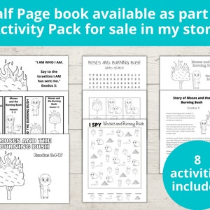 Moses and the Burning Bush, Sunday School Craft, Moses Craft, Bible ...