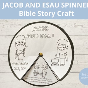Jacob and Esau, Bible Story Printable, Sunday School Activities ...