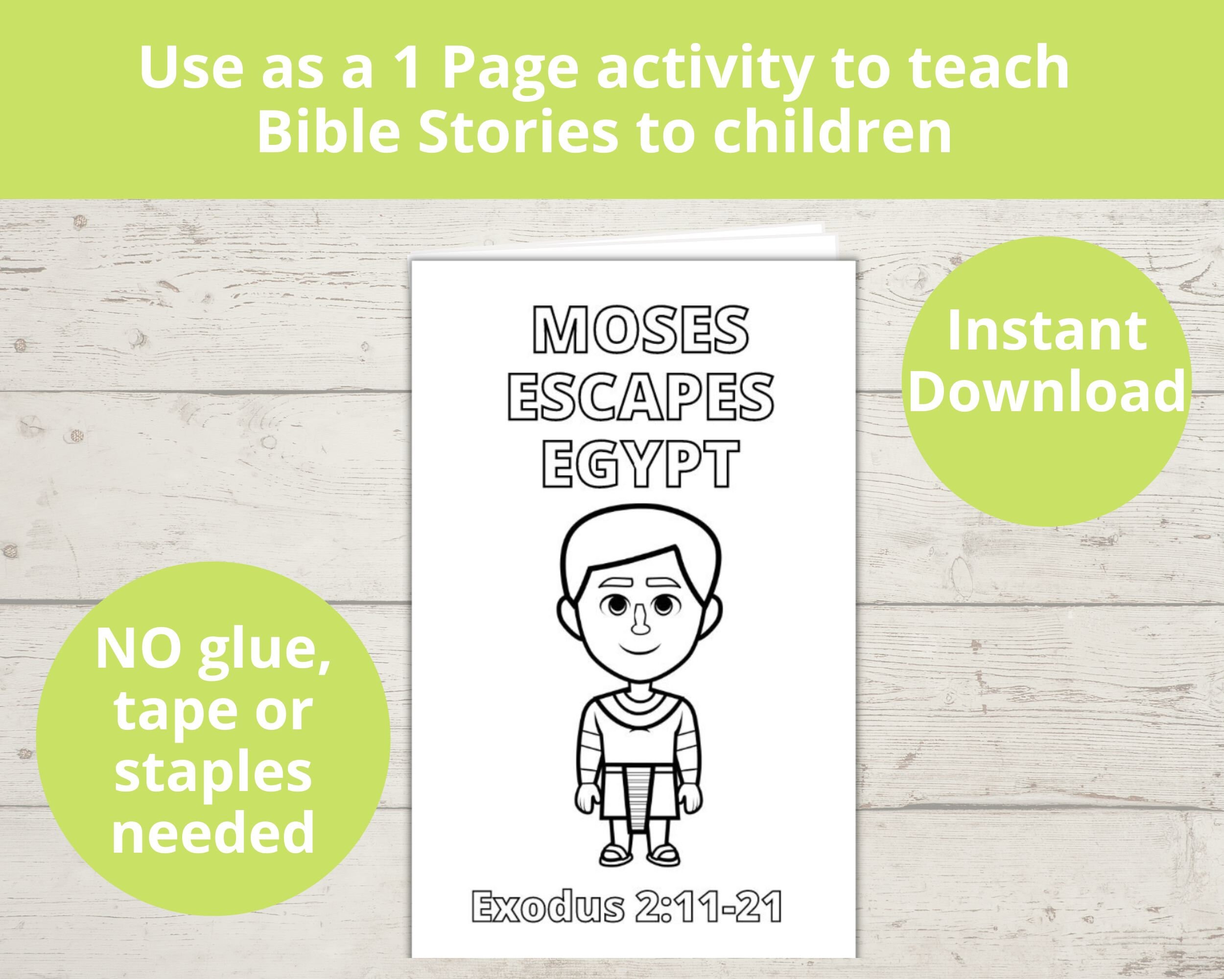 Moses Bible Lessons, Preschool Bible, Moses Escapes From Egypt ...