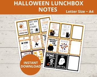Halloween Joke Lunchbox Notes (printable) - Etsy