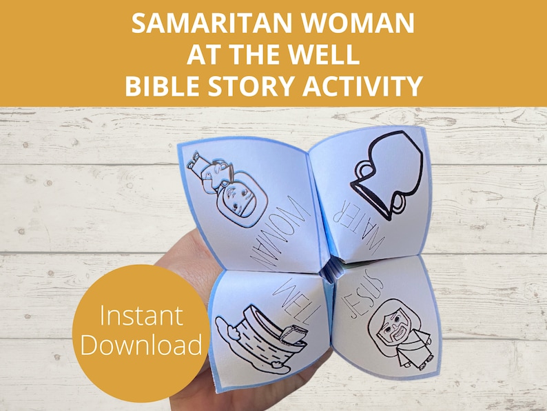 Samaritan Woman, Woman at the Well Craft, Fortune Teller, Cootie ...