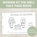 Woman and the Well Craft, Samaritan Woman, Mini Booklet, Jesus Woman at ...