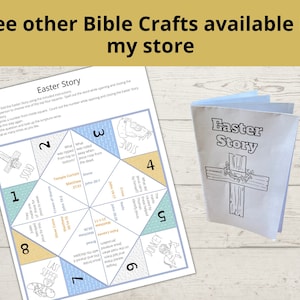 Easter Story Printable for Kids, Jesus on the Cross Craft, Story of ...