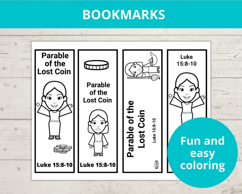 Parable of the Lost Coin, Bible Story Crafts, Parables of Jesus, Sunday ...