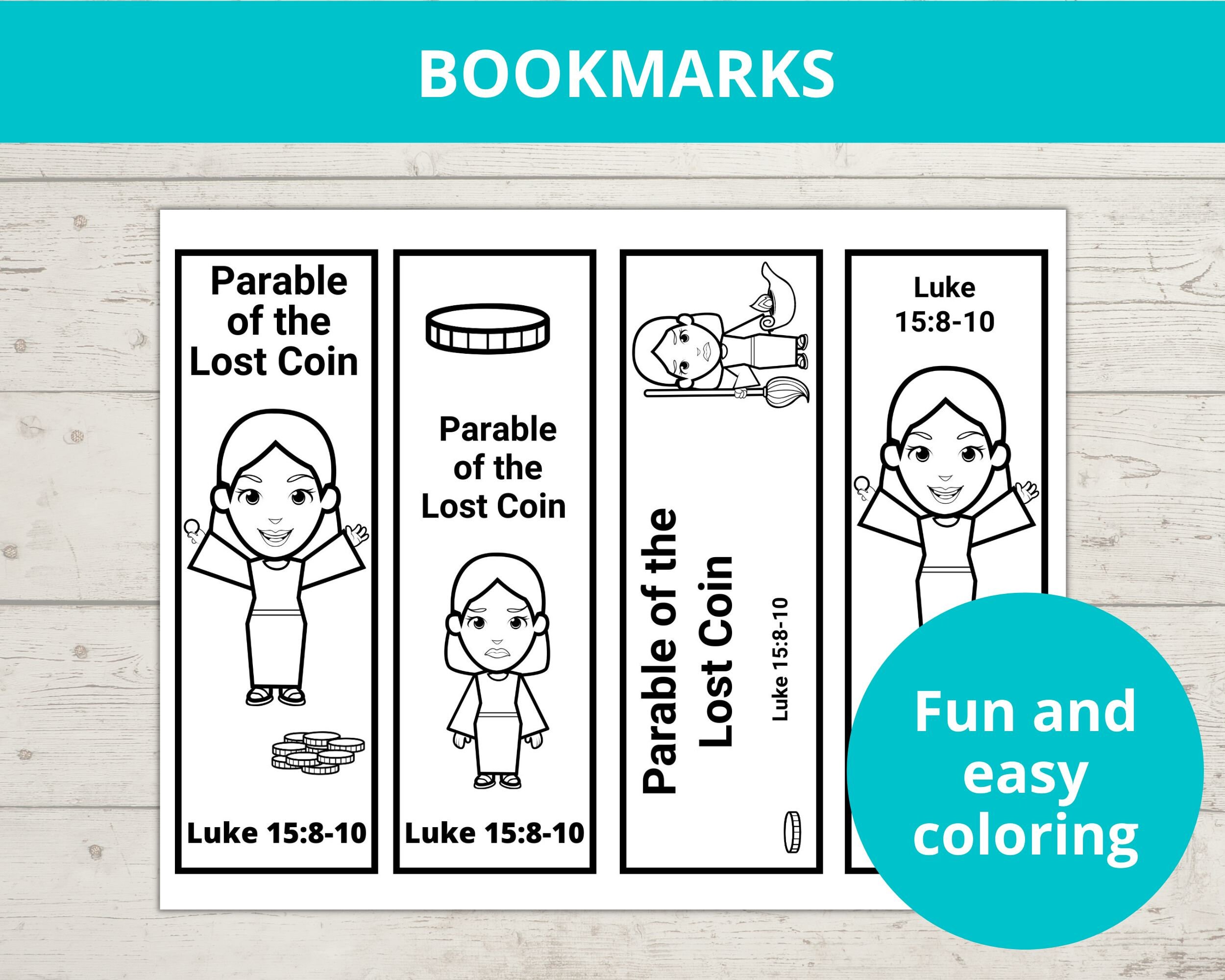 Parable of the Lost Coin, Bible Story Crafts, Parables of Jesus, Sunday ...