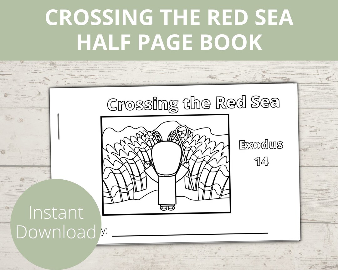 Crossing the Red Sea Moses and the Parting of the Red Sea - Etsy