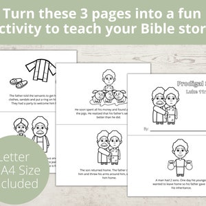 Prodigal Son Craft, Parables of Jesus Printable, Prodigal Son Parable ...