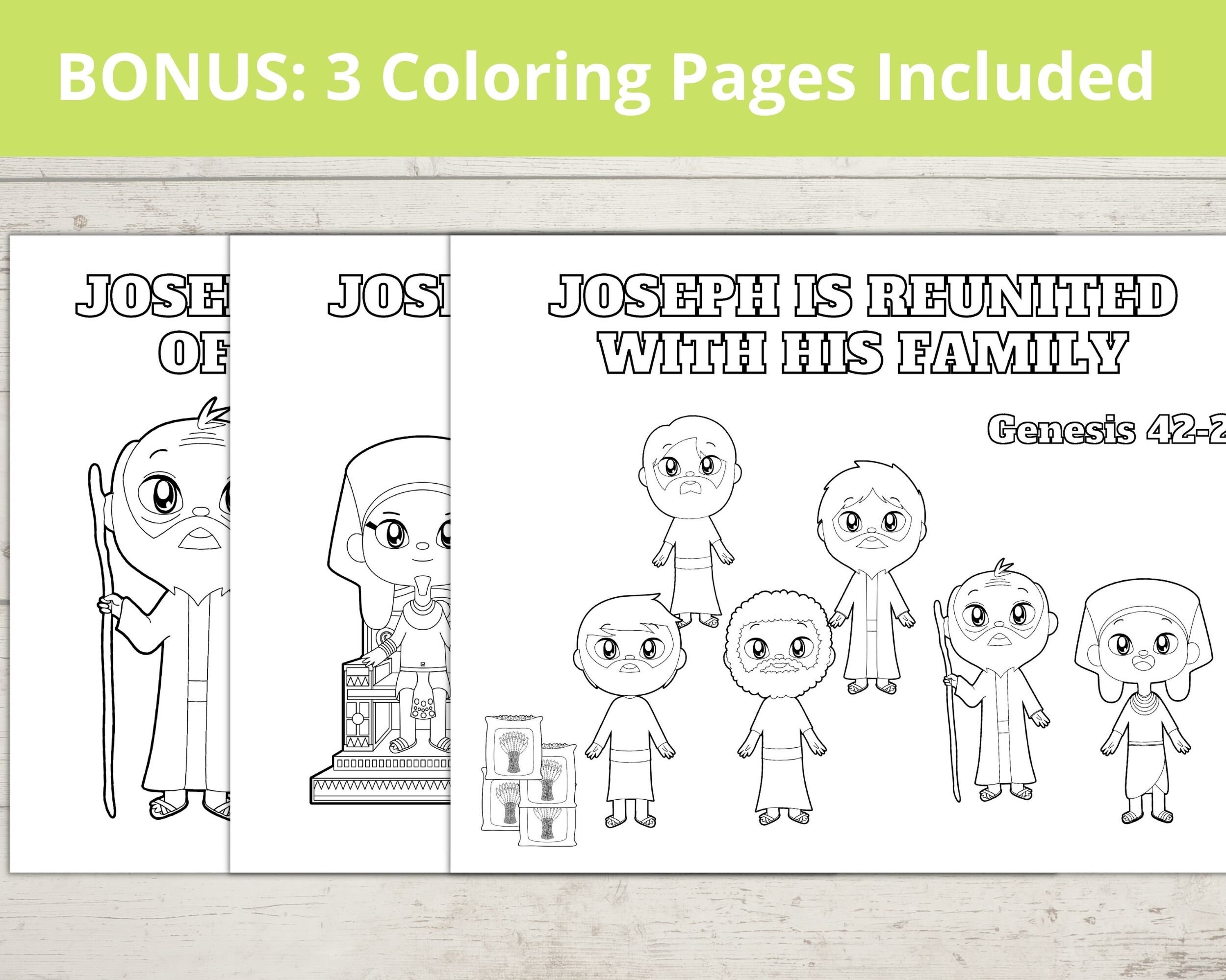 Joseph and the Coat of Many Colors, Joseph and His Brothers Sunday ...