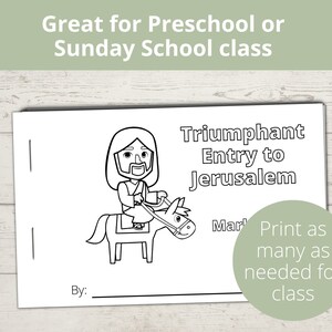 Palm Sunday for Kids, Jesus on Donkey, Triumphant Entry, Easter Story ...