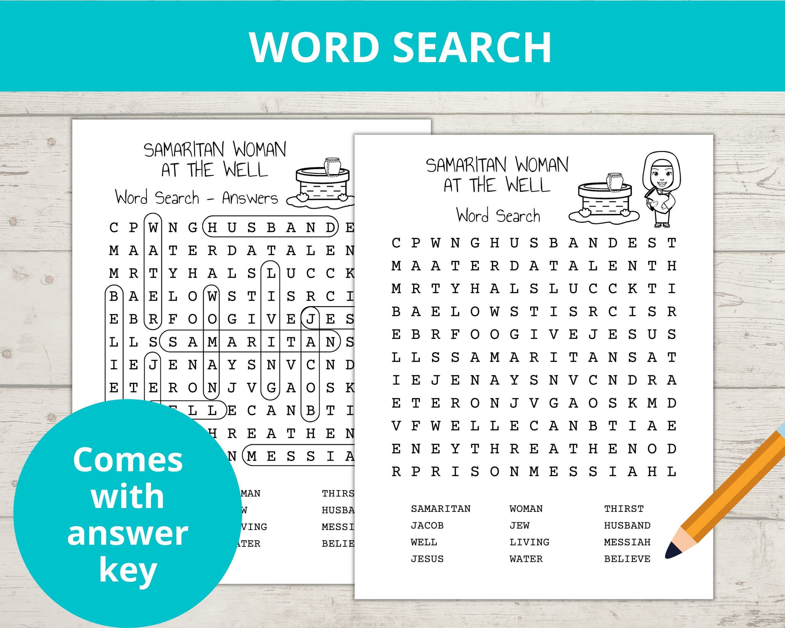 Woman at the Well, Samaritan Woman, Bible Story Crafts, Living Water ...