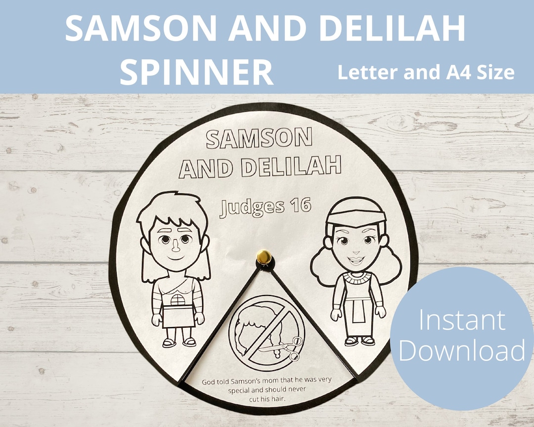 Samson and Delilah Samson Bible Craft Sunday School - Etsy