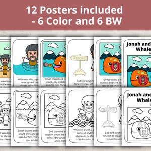 Jonah and the Whale, Bible Story, Church Bulletin Board, Jonah Bible ...