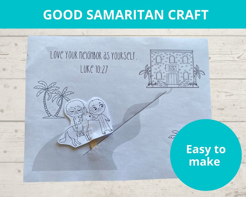 Good Samaritan Bible Story Activities Sunday School Craft - Etsy