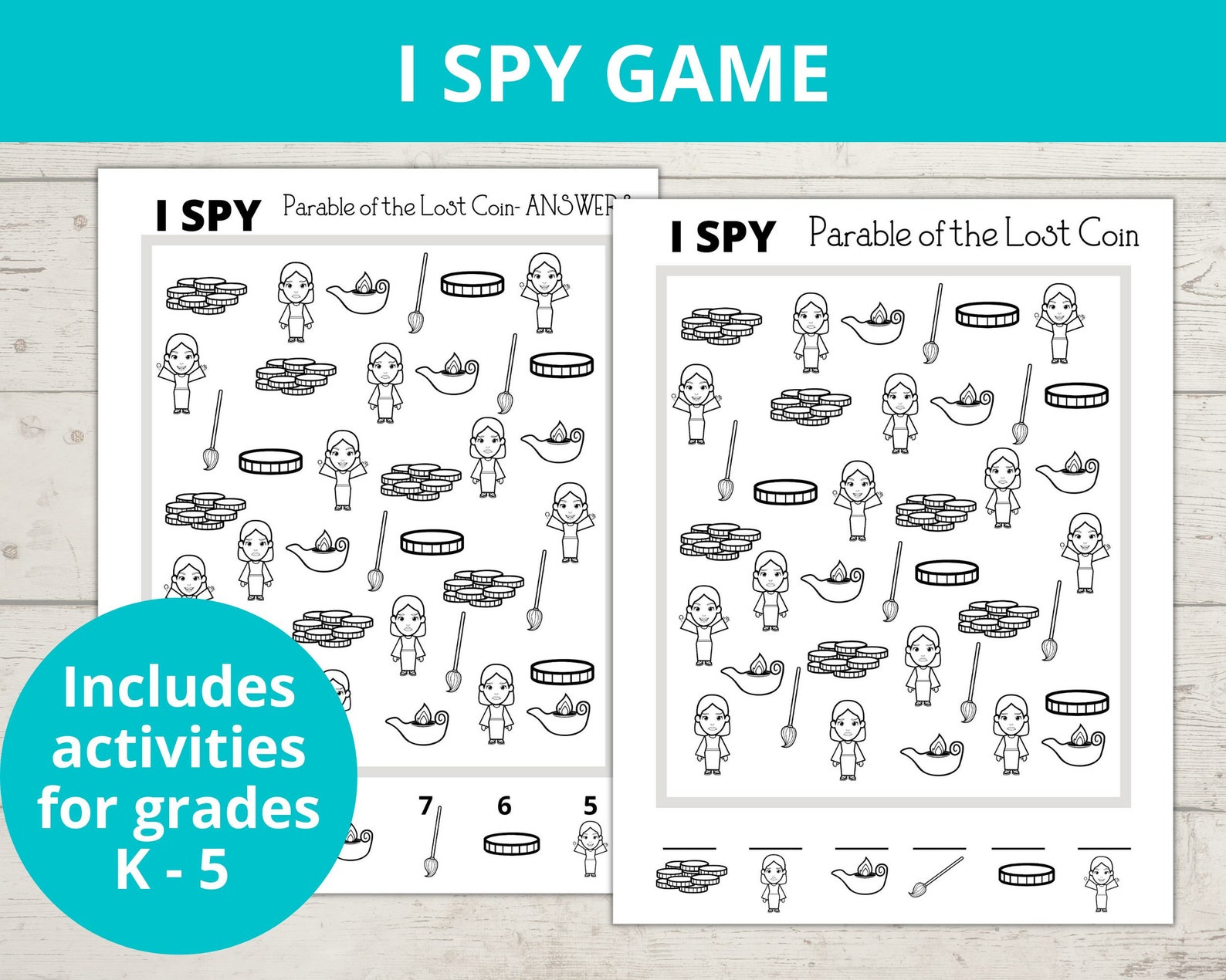 Parable of the Lost Coin, Bible Story Crafts, Parables of Jesus, Sunday ...