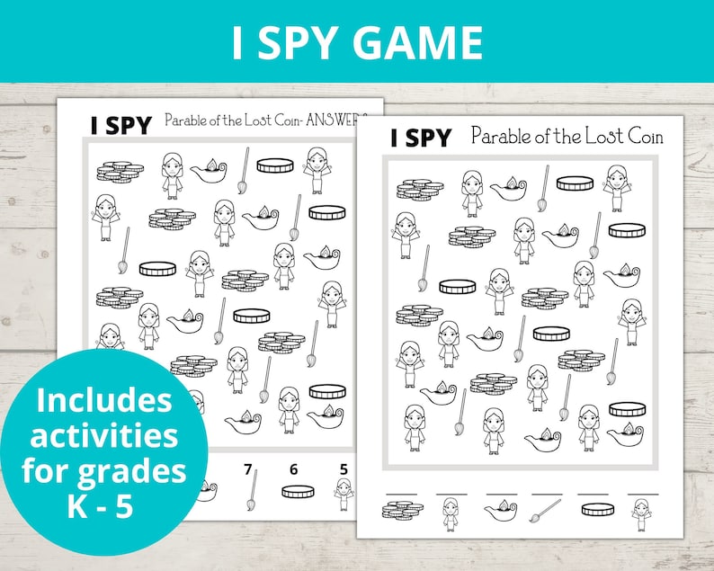 Parable of the Lost Coin, Bible Story Crafts, Parables of Jesus, Sunday ...