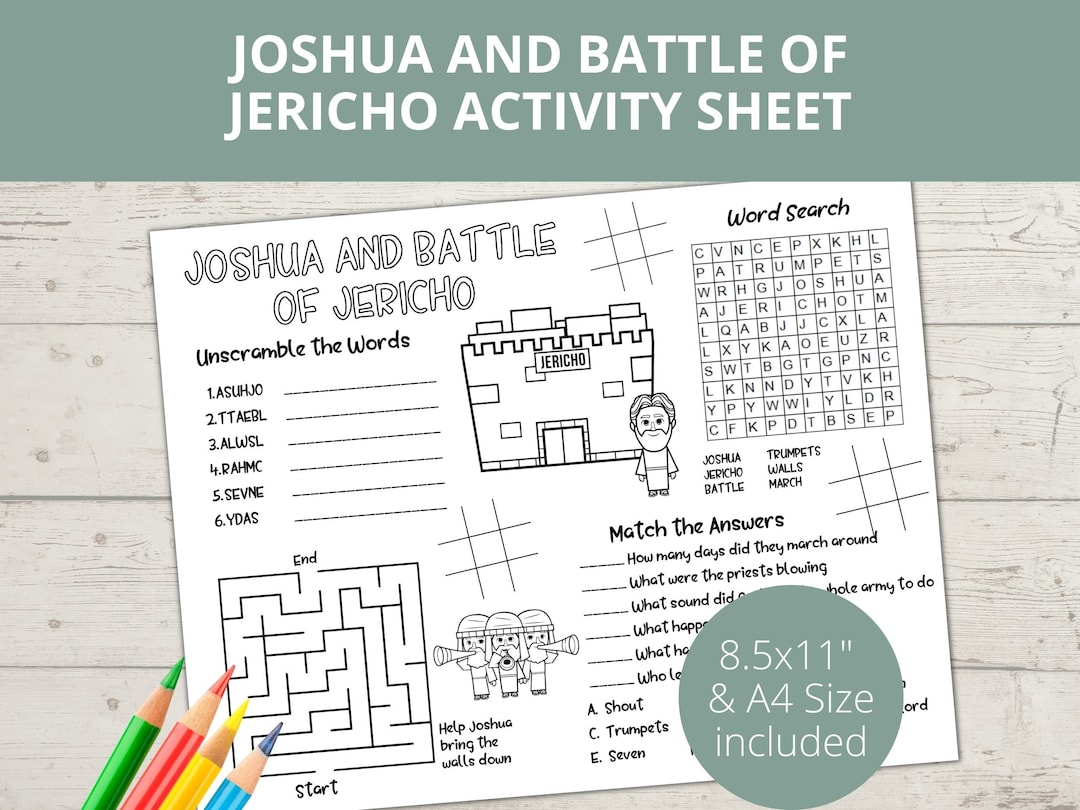 Battle of Jericho, Bible Activity, Joshua and Jericho, Church Kids ...
