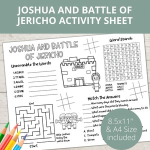 Battle of Jericho, Bible Activity, Joshua and Jericho, Church Kids ...