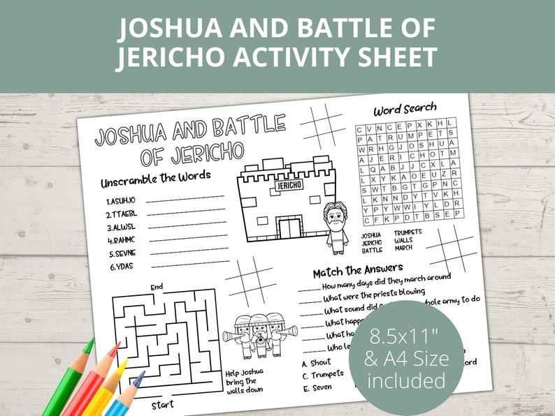 Battle of Jericho, Bible Activity, Joshua and Jericho, Church Kids ...