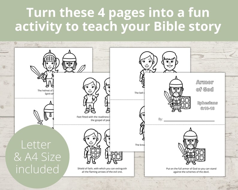 Armor of God Craft, Full Armor of God, Sunday School Craft, Ephesians 6 ...