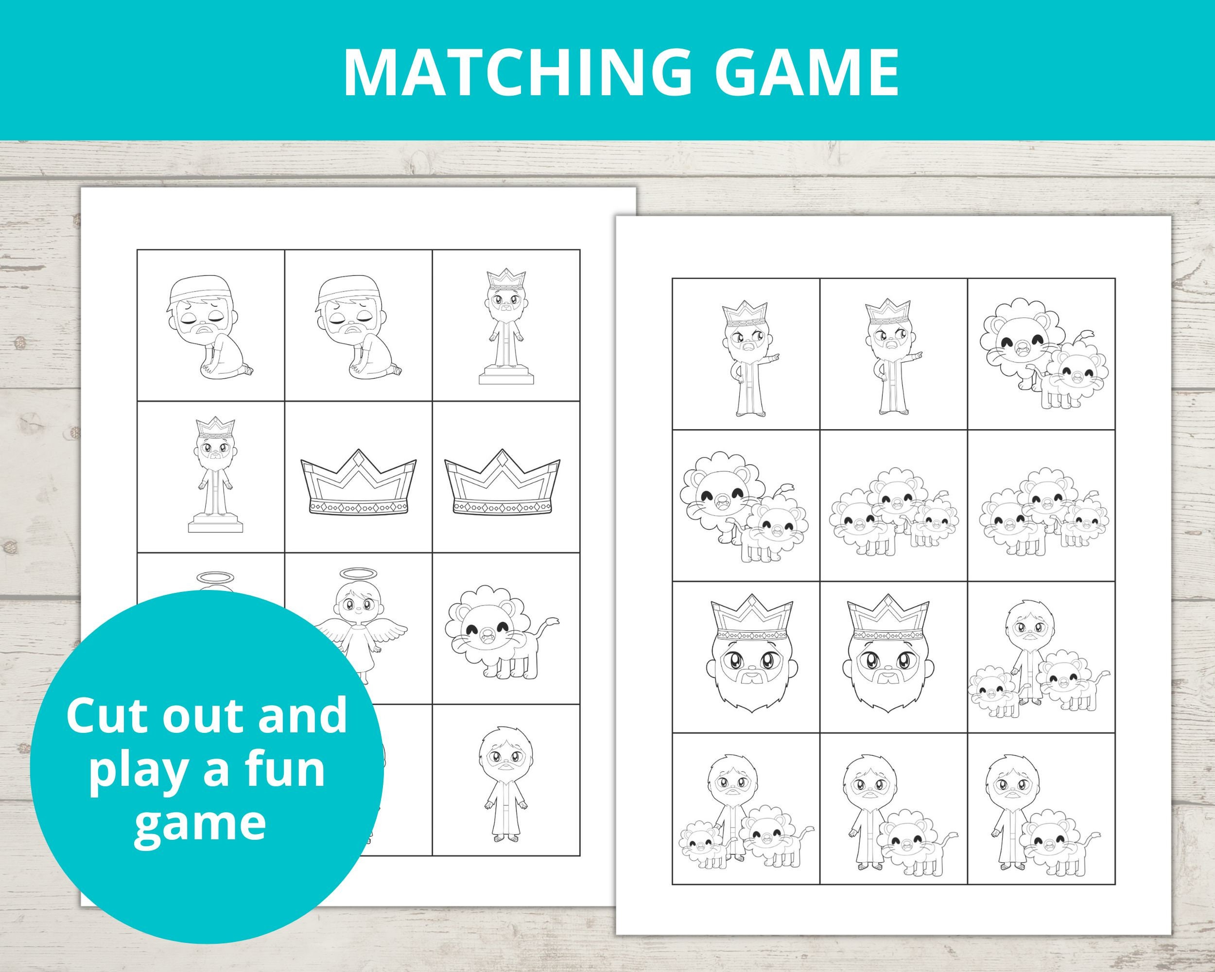 Daniel in the Lion's Den Bible Story Activities Sunday - Etsy