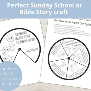 Daniel and the Lions Den Bible Story, Sunday School Craft, Vacation ...