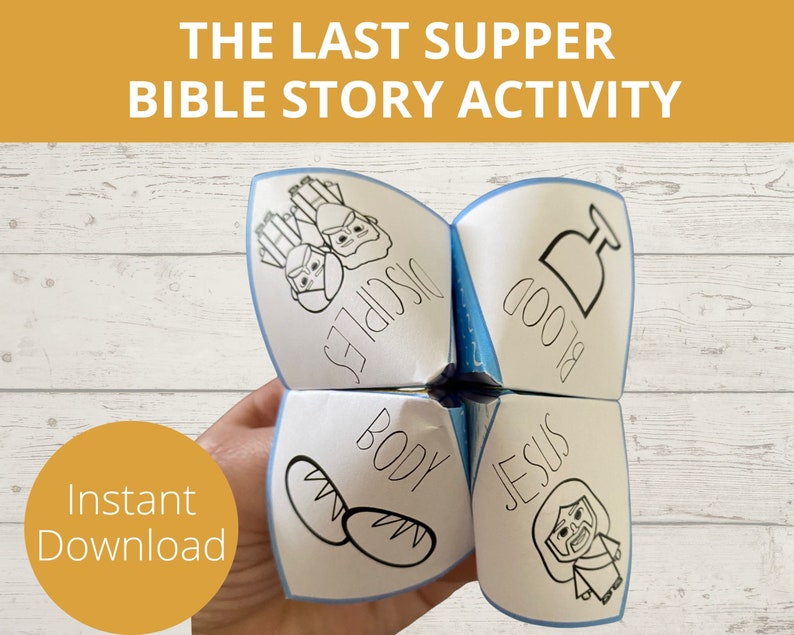 Last Supper Craft Holy Week Printable Sunday School Craft - Etsy
