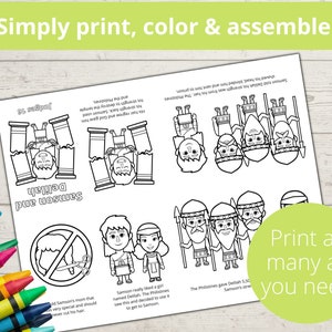 Samson and Delilah, Samson Bible Activities, Preschool Bible ...