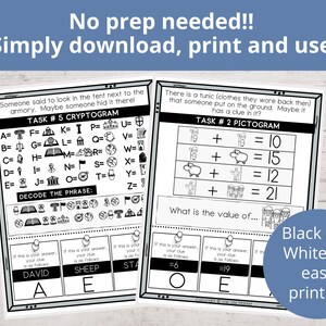 Bible Escape Room, David and Goliath, Escape Room Kids, Family Game ...