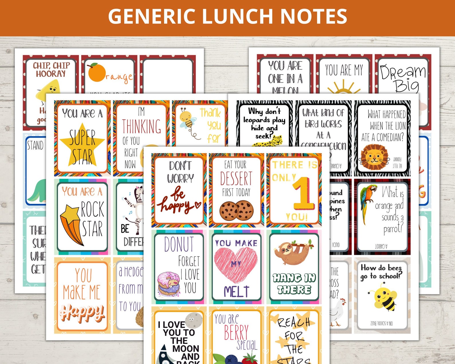 Lunchbox Notes for Kids Positive Affirmations for Kids Joke - Etsy