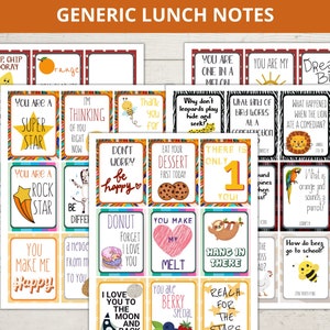 Lunchbox Notes for Kids, Positive Affirmations for Kids, Lunchbox Jokes ...