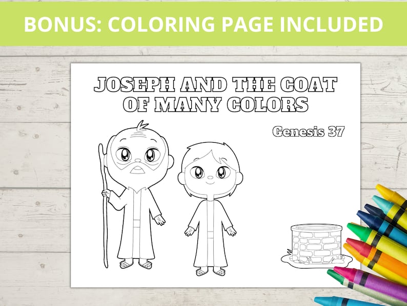 Joseph Coat of Many Colors, Josephs Coat, Sunday School Craft, Bible ...