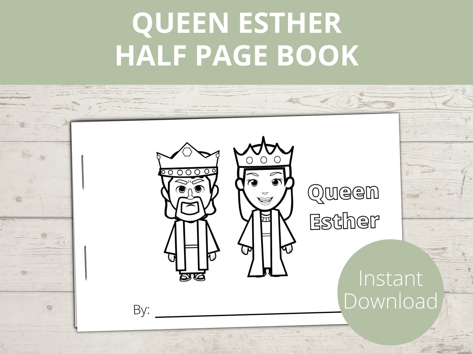 Queen Esther Craft, Sunday School Crafts, Preschool Bible, for Such a ...