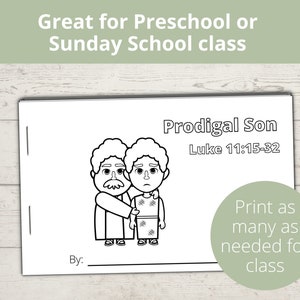 Prodigal Son Craft, Parables of Jesus Printable, Prodigal Son Parable ...