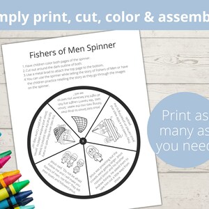 Fishers of Men Sunday School Craft, Bible Story Activities, Miracle of ...