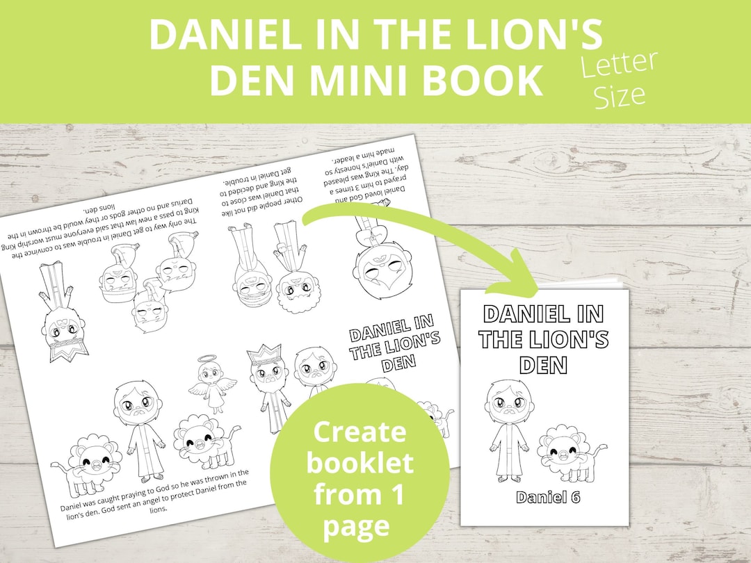 Daniel in the Lion's Den Sunday School Craft, Bible Story Activity, Old ...