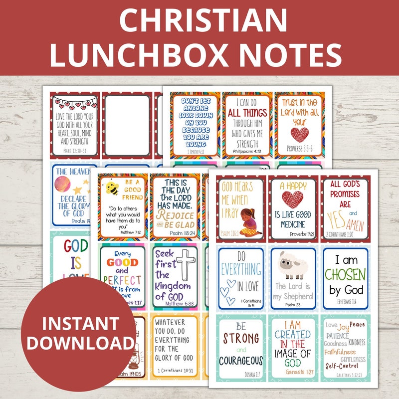 Kids Lunch Notes Bible - Etsy