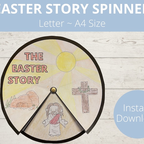 Easter Story for Kid Sunday School Craft Easter Story Craft - Etsy