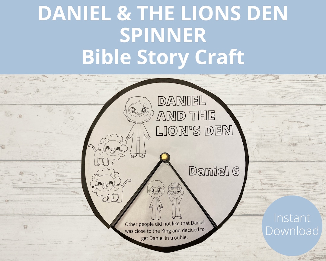 Daniel and the Lions Den Bible Story, Sunday School Craft, Vacation ...